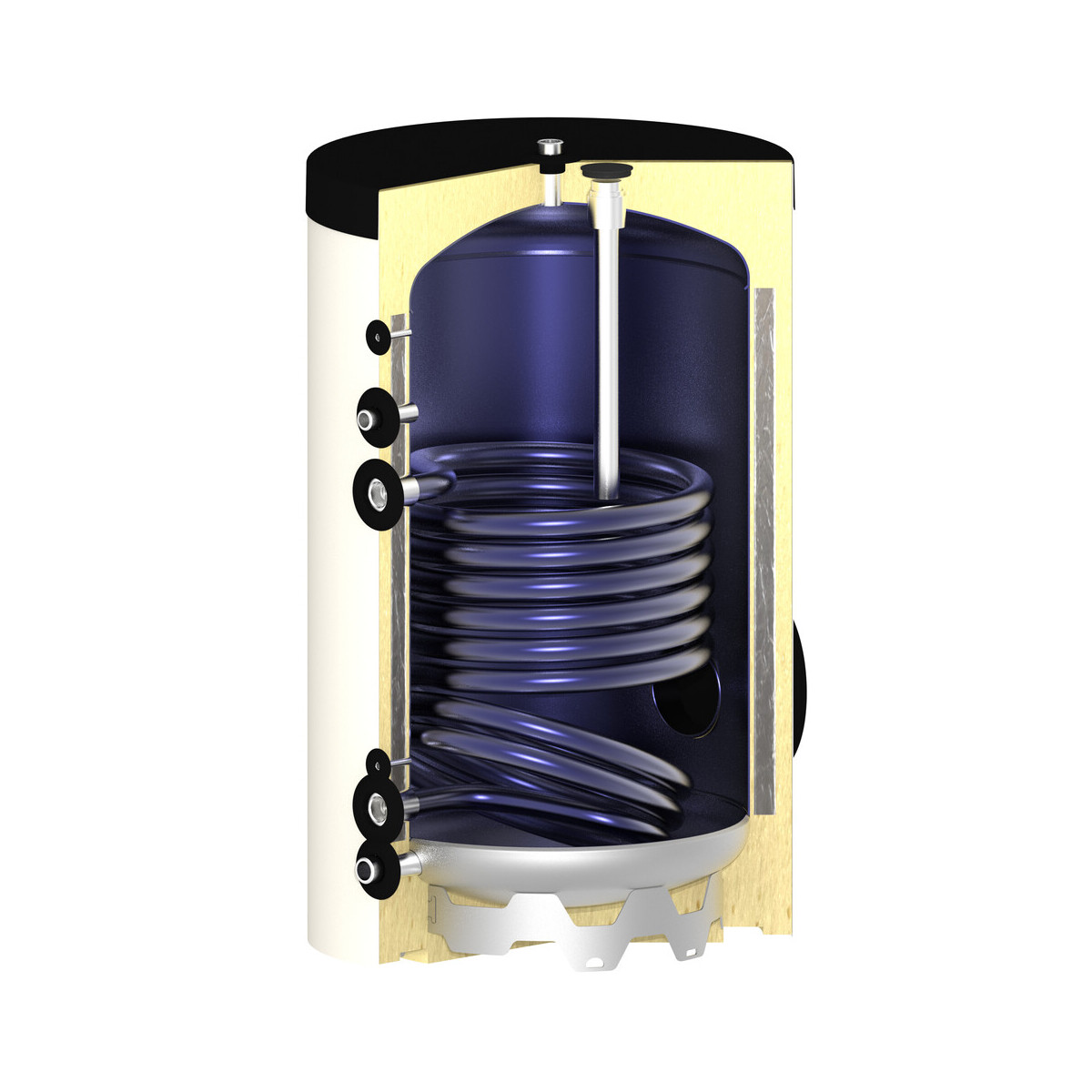 OEG Hot water storage tank 150 litres with 1 smooth pipe heat exchang