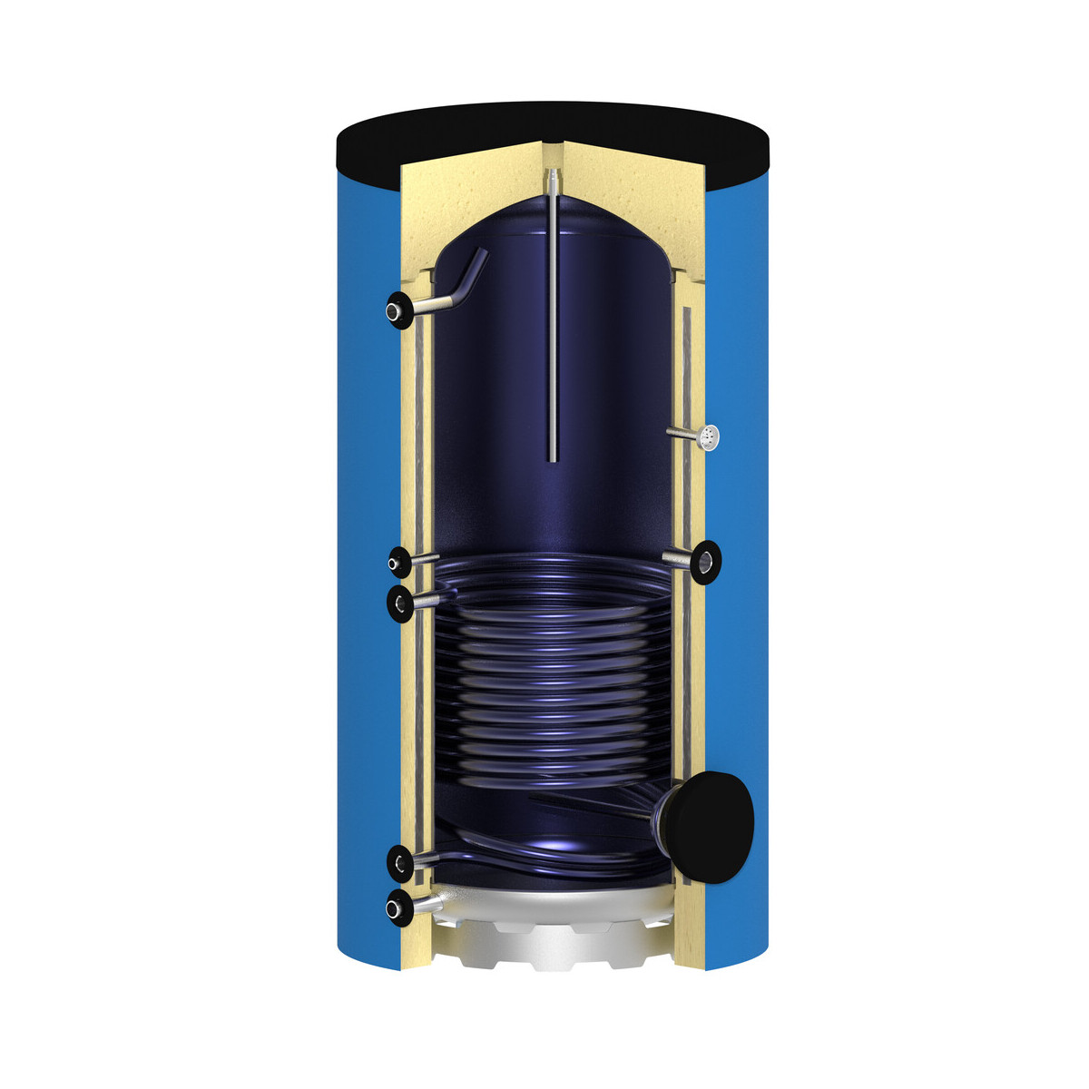 OEG Hot water storage tank 800 litres with 1 smooth pipe heat exchang