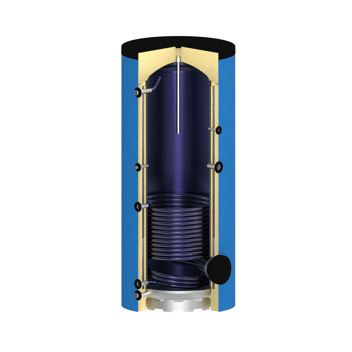 OEG Hot water storage tank 1,000 litres with 1 smooth pipe heat excha