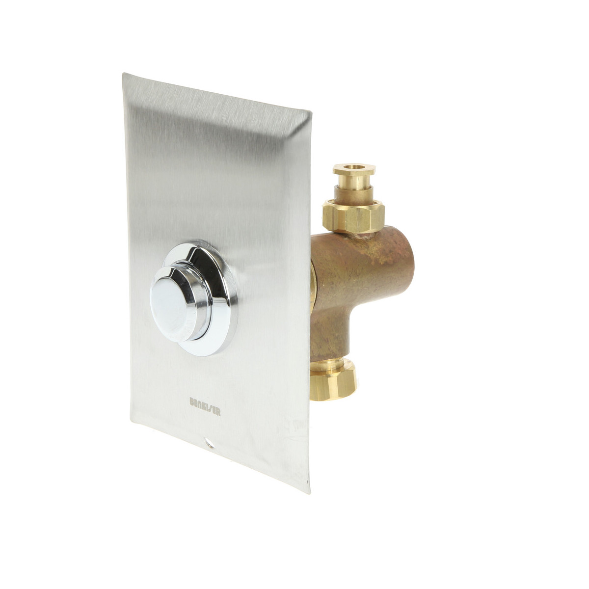 Benkiser urinal flush valve, concealed 1/2" flush valve with stop val
