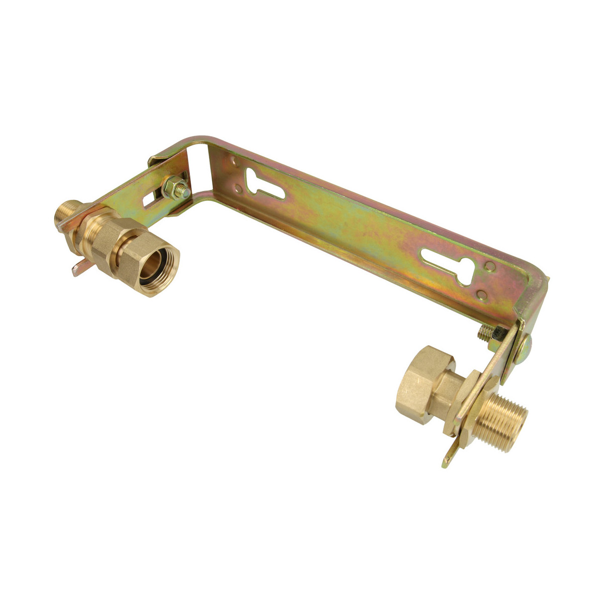 Water meter bracket - horizontal, galv. adjustable, Qn 2,5 m³/h-1" x